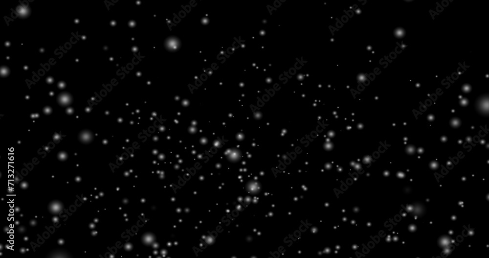 Cinematic snowfall loop animation of a surreal realistic snowflake ...