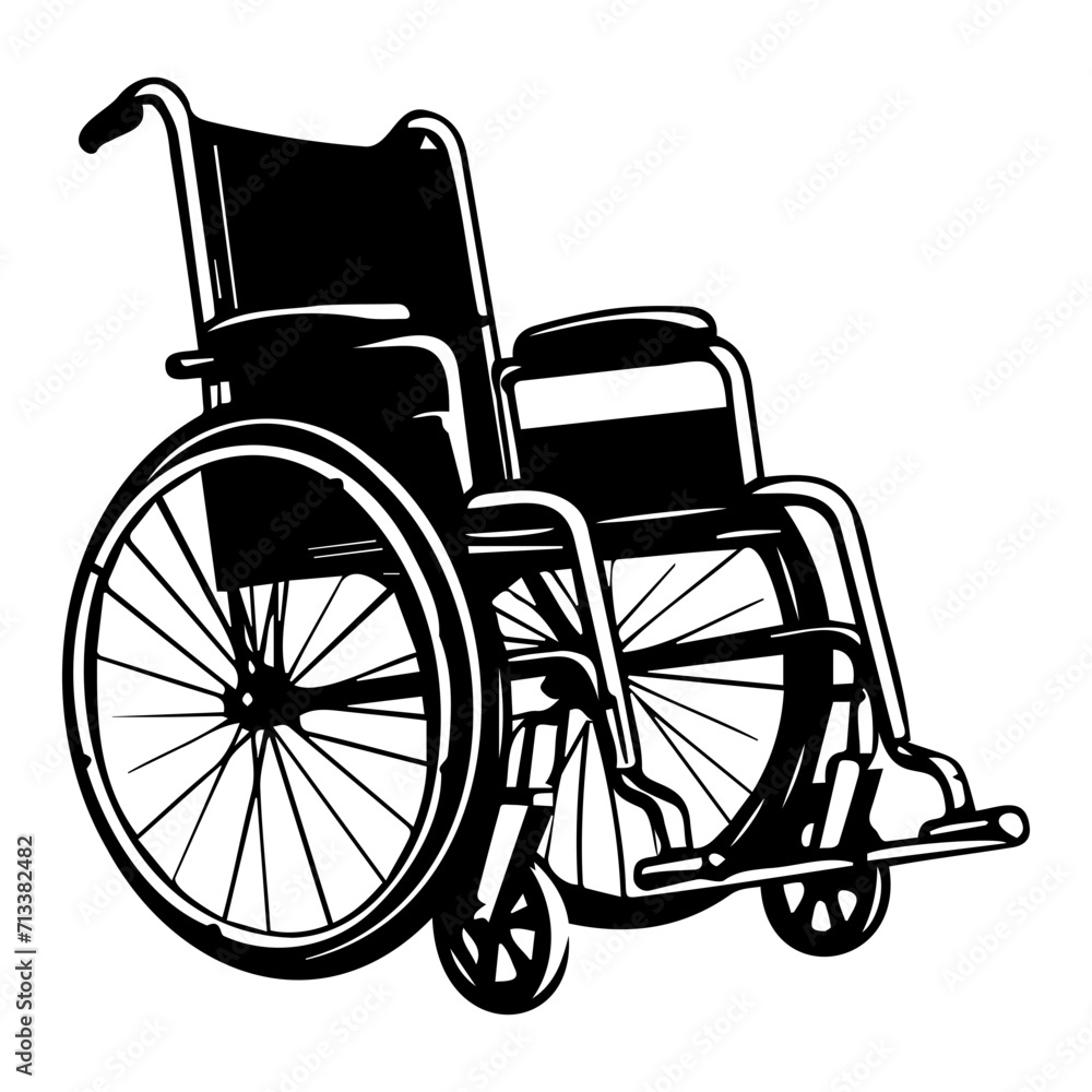 wheelchair black silhouette logo svg vector, wheelchair icon ...