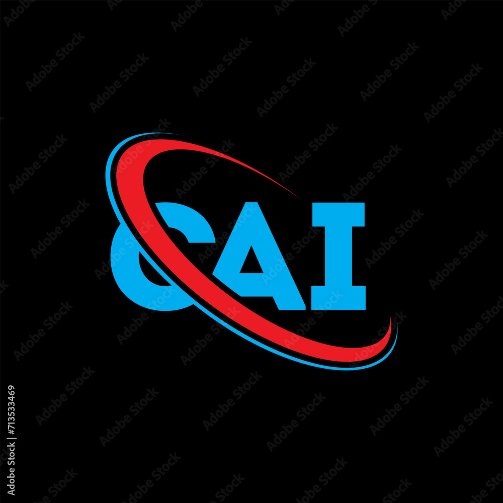 CAI logo. CAI letter. CAI letter logo design. Intitials CAI logo linked ...