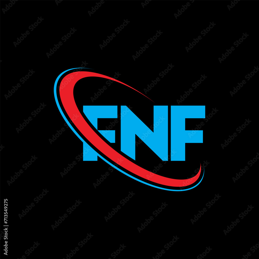 FNF logo. FNF letter. FNF letter logo design. Initials FNF logo linked ...