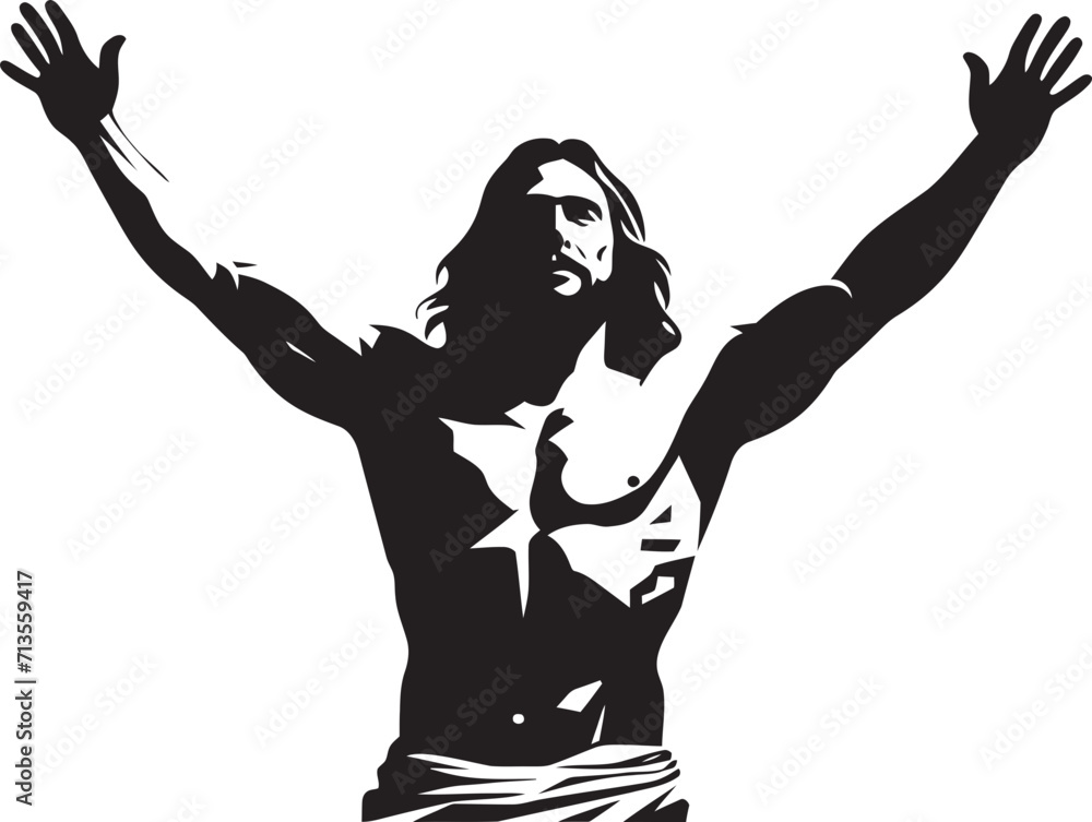 Redeemers Physique Muscular Jesus Emblem Sacred Resonance Muscular ...