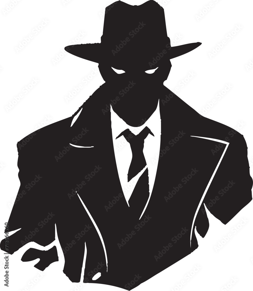 Dapper Don Dynasty Vector Logo of Mafia Attire Cosa Nostra Crown Mafia ...