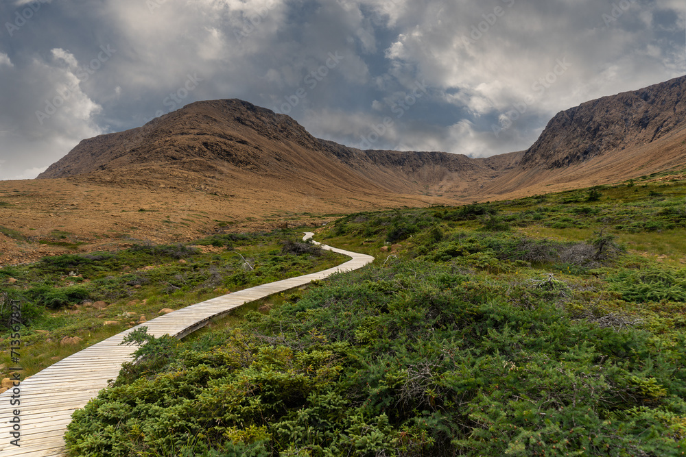 Tablelands in Gros Morne National Park, Canadian national park and ...