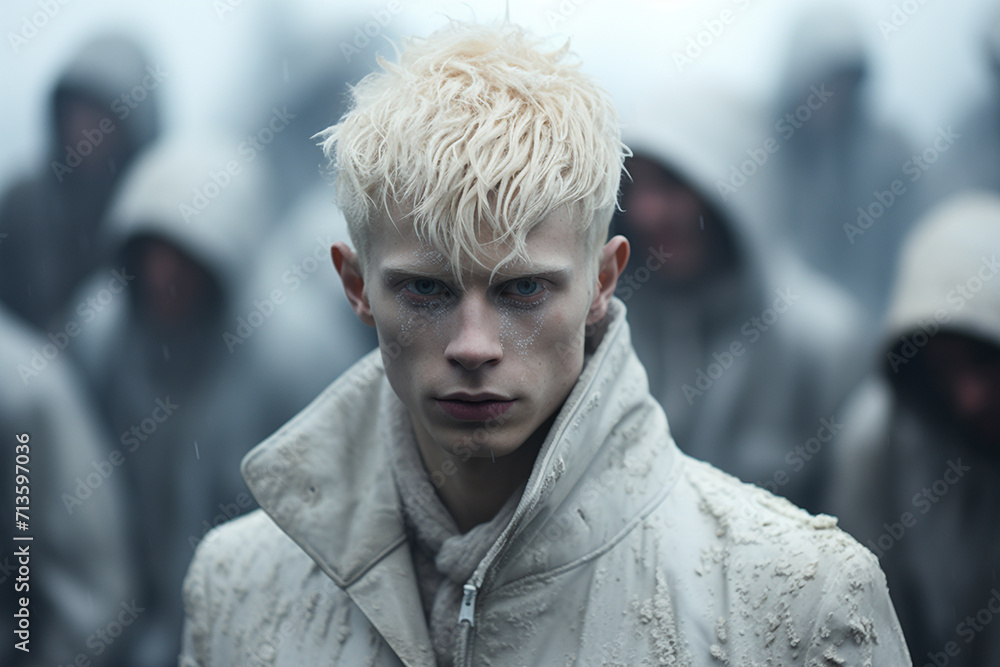 albino people human woman men girl boy Congenital disease, absence of ...