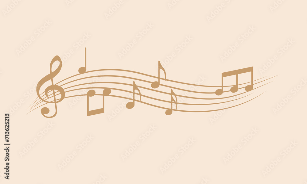 Music notes and music staff lines are essential elements in music. They ...