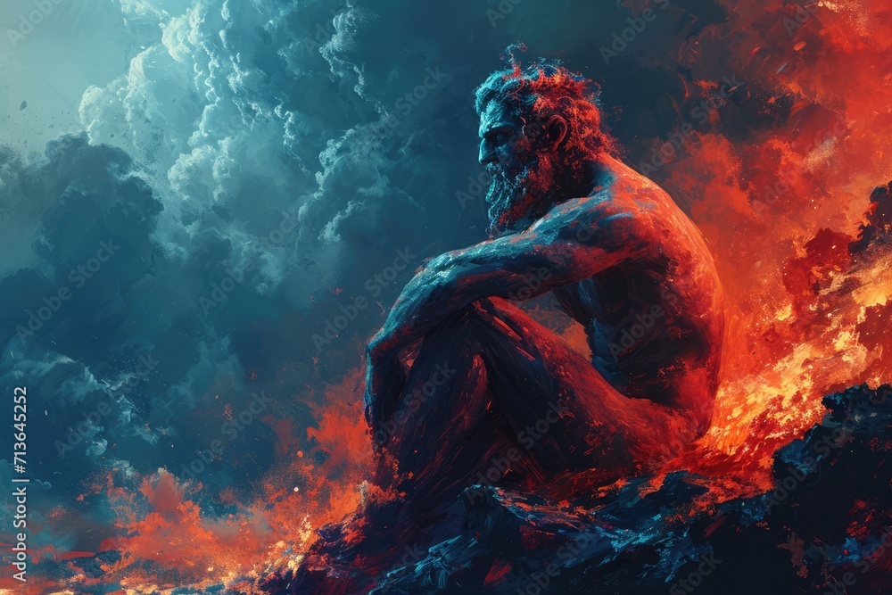 Lord of Shadows: A Cinematic Scene of Hades, the Greek God of the ...