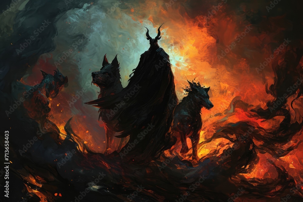 Lord of Shadows: A Cinematic Scene of Hades, the Greek God of the ...