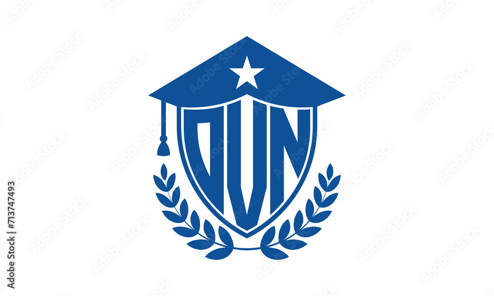 OVN three letter iconic academic logo design vector template. monogram ...