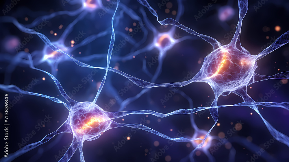 Nervous system, central nervous cells of the brain, neuroscience ...
