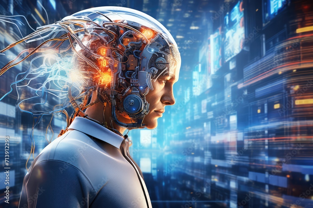 Brain sectional imaging X-ray and CT scan technique, cyborg radiography ...