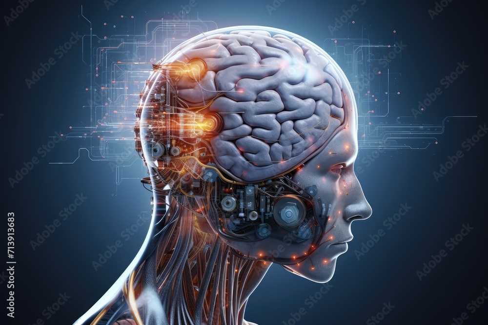 Brain sectional imaging X-ray and CT scan technique, cyborg radiography ...