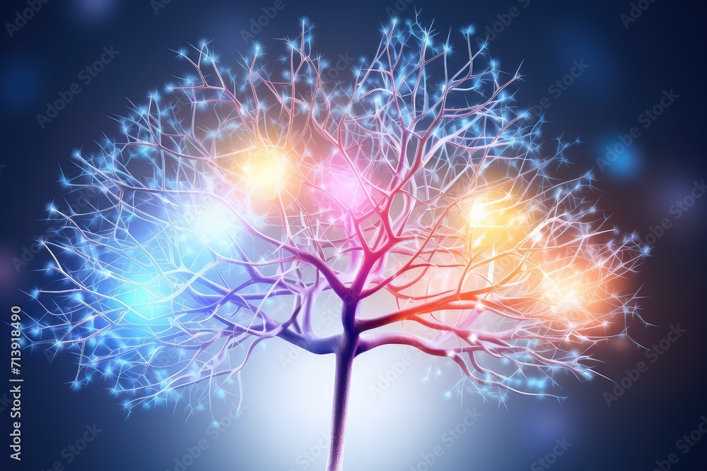 Neuronal Network Neurons Brain Synapses Connections To Peripheral Nervous System Pns Brain