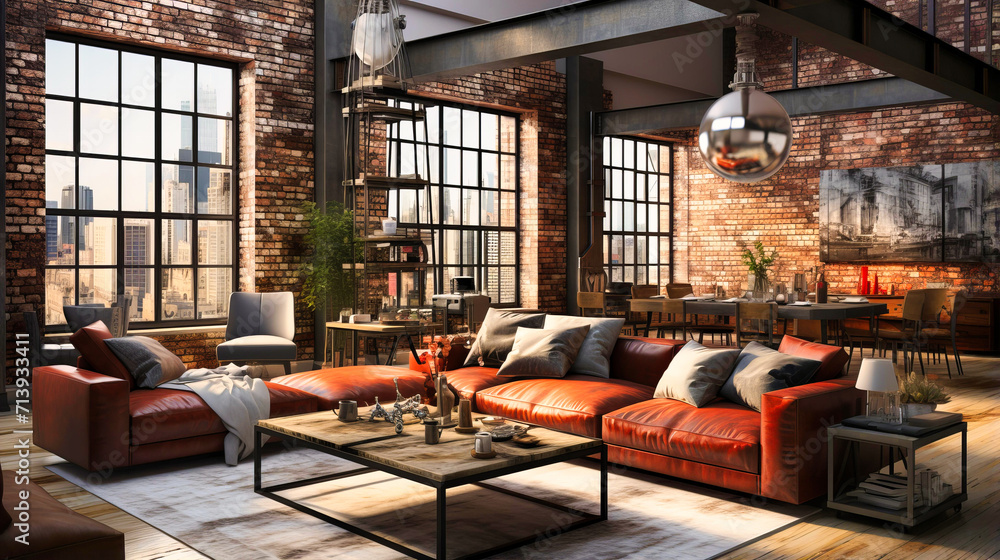 Experience the fusion of modern design and comfort in this interior ...
