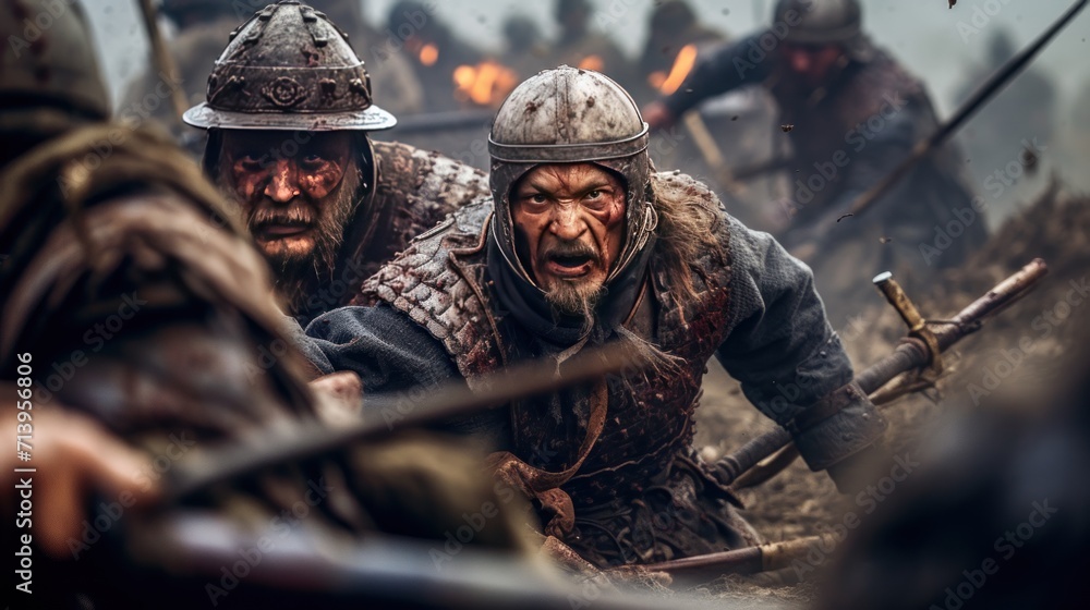 Restoration of the history of knightly fights. Summer time medieval ...