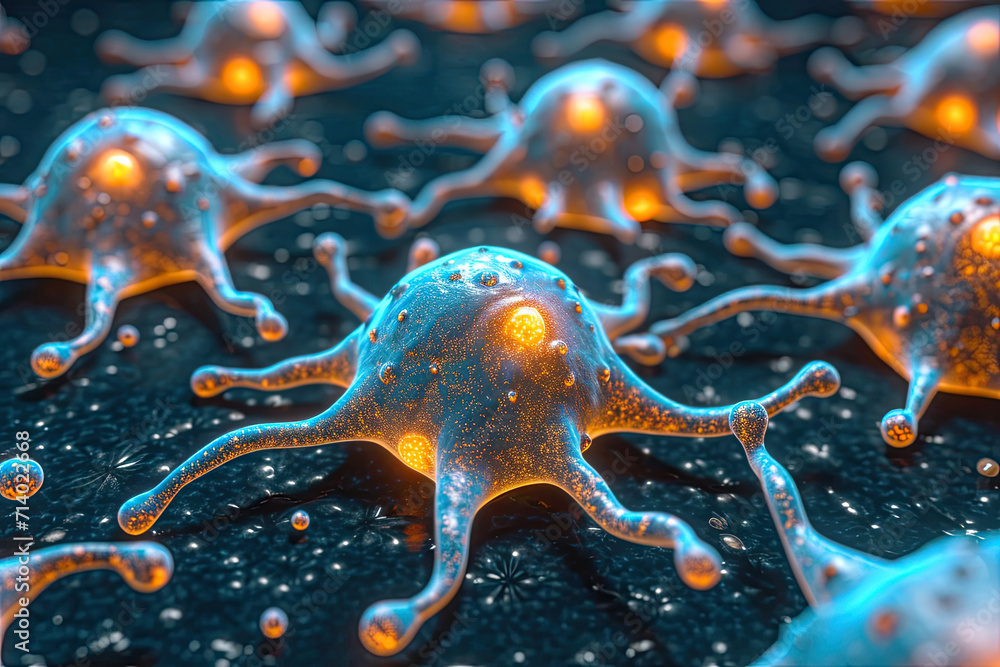 Brain structure synapses microbiology braincells electronic microscopy ...