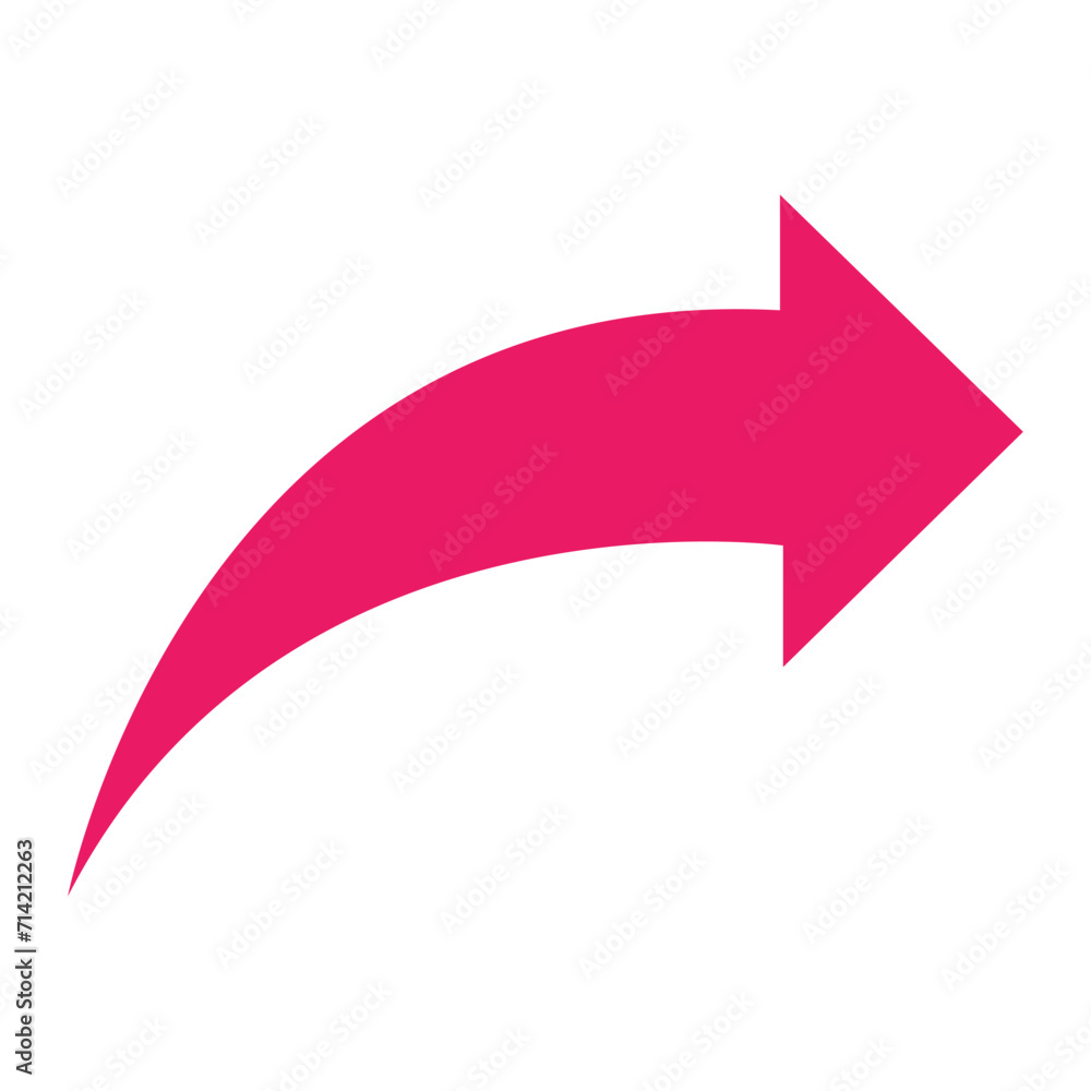 Pink arrow icon on white background. flat style. arrow icon for your ...