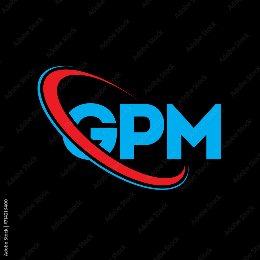 Image vectorielle Stock GPM logo. GPM letter. GPM letter logo design ...