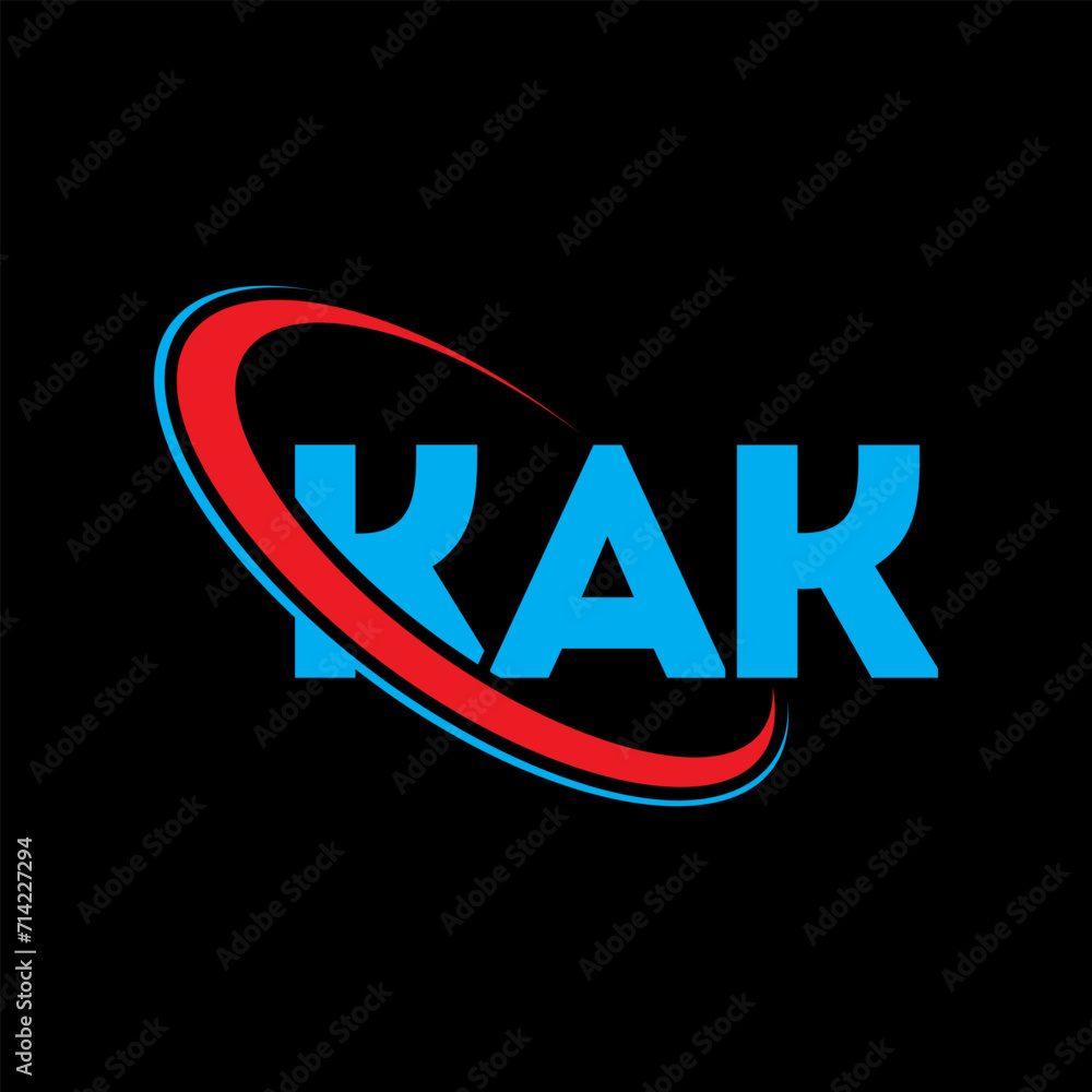 Image vectorielle Stock KAK logo. KAK letter. KAK letter logo design ...