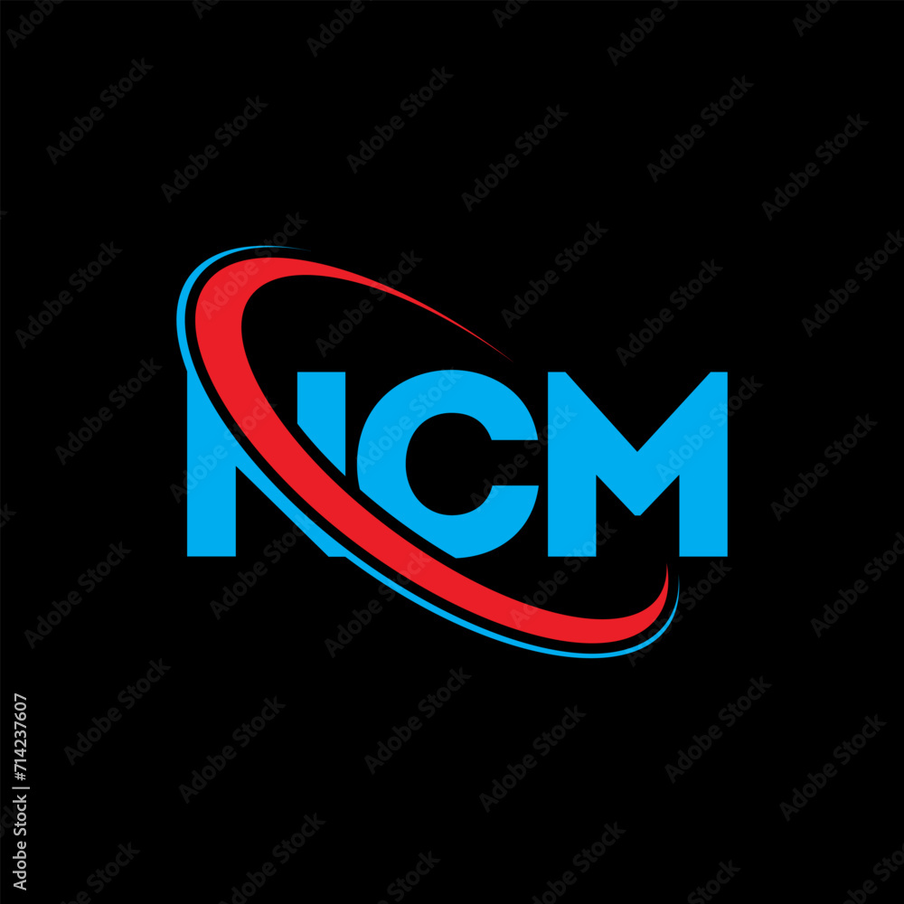 NCM logo. NCM letter. NCM letter logo design. Intitials NCM logo linked ...