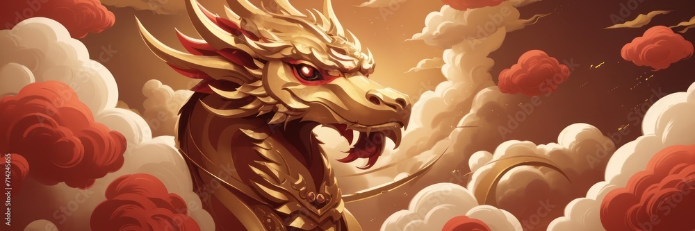 chinese new year, chinese style dragon statue, iconic dragon, wallpaper ...