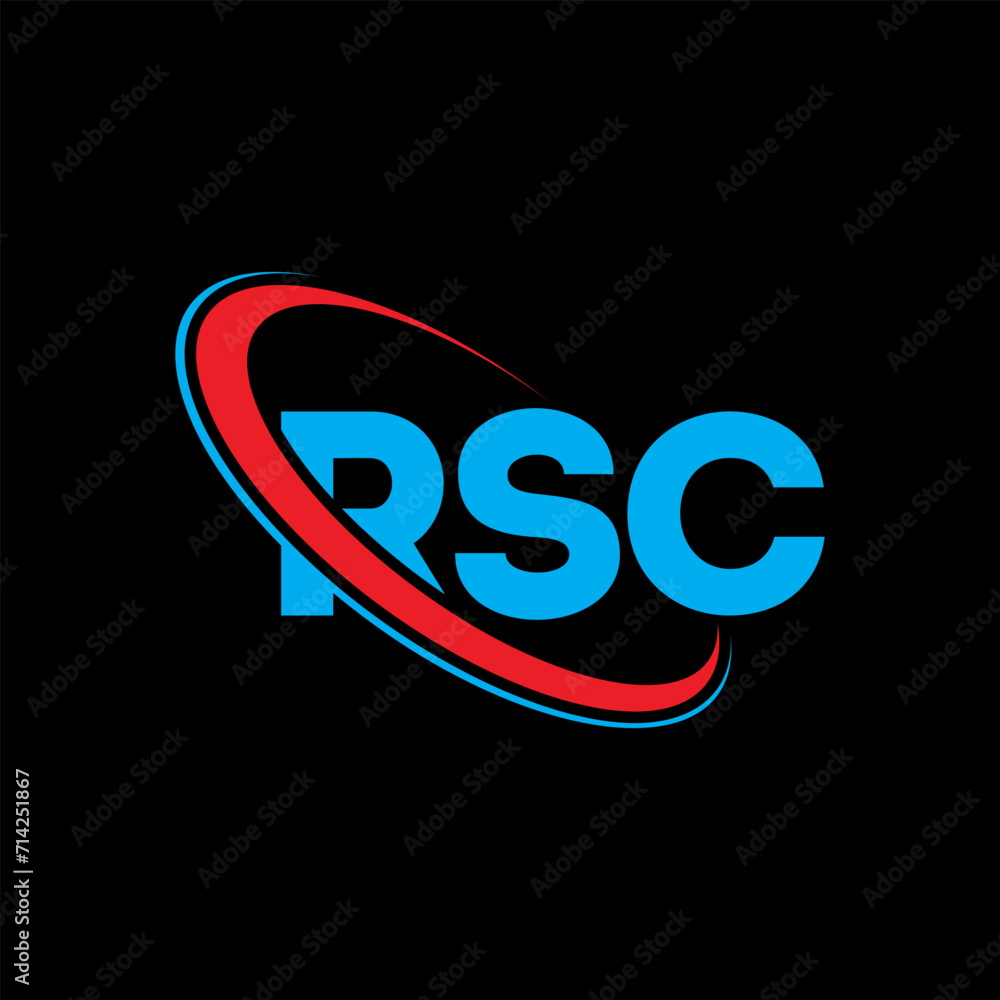 RSC logo. RSC letter. RSC letter logo design. Initials RSC logo linked ...