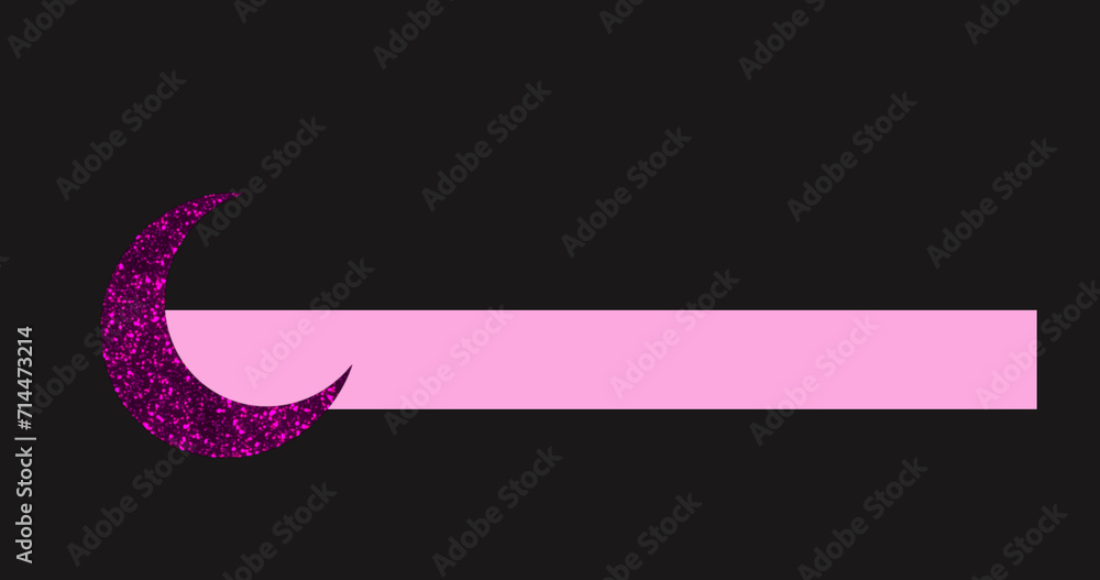 Islamic lower third in high resolution. Design a pink-colored lower ...