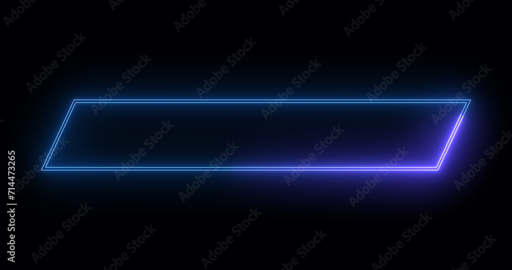 Stock-Illustration „Cool-designed neon lower third in high resolution ...