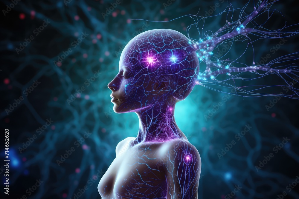 Neuronal network neurons brain Neurofeedback, synapses, neurosciences ...