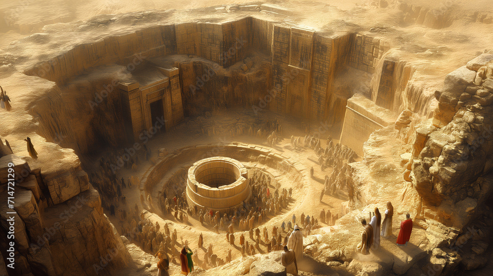 Ancient Megalith Of Gobekli Tepe In Paleolithic Landscape Gatherings ...