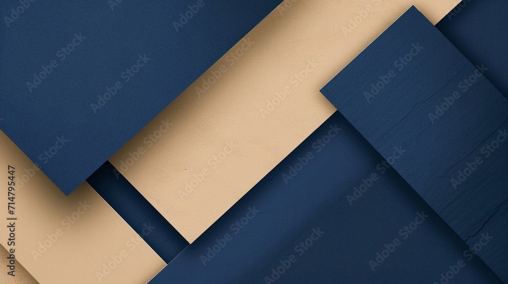 Navy Blue and Tan abstract background vector presentation design ...