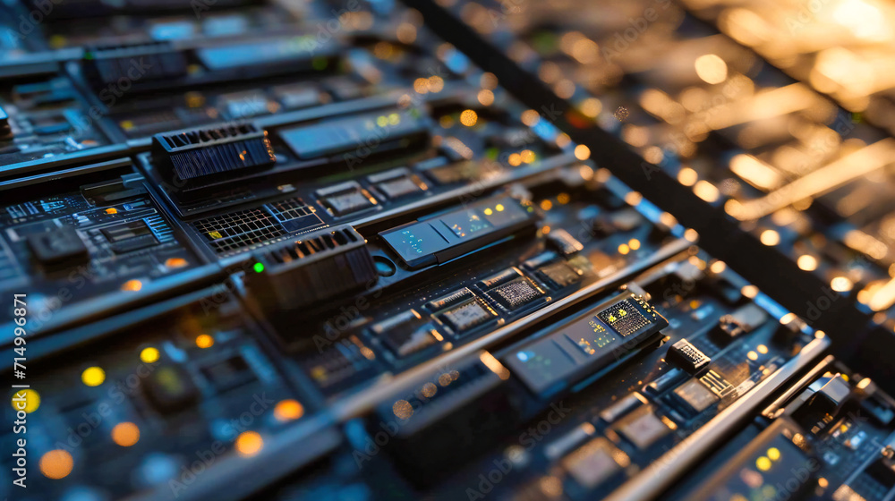 Vintage circuit board: An electronic circuit board with a vintage ...