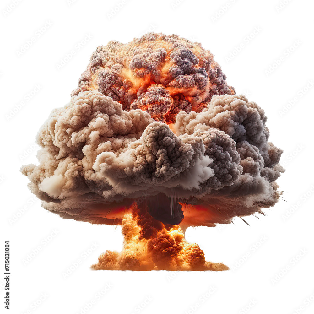 Ilustrace Atompilz, Pilzwolke nach einer Kernwaffenexplosion, Atombombe ...