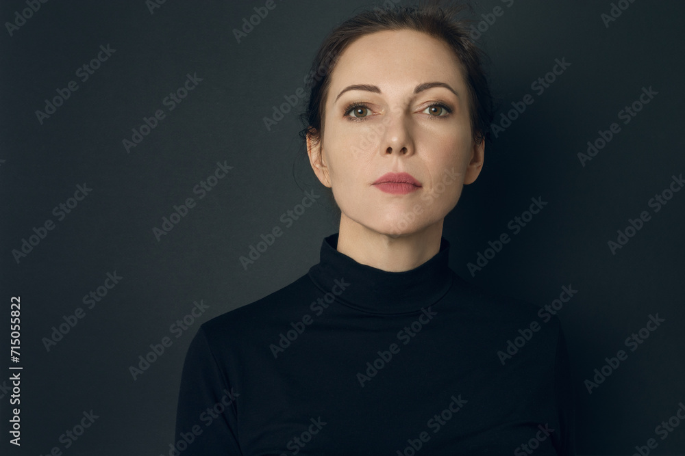 A captivating series capturing various emotions through close-up portraits of a woman. Ideal for ...