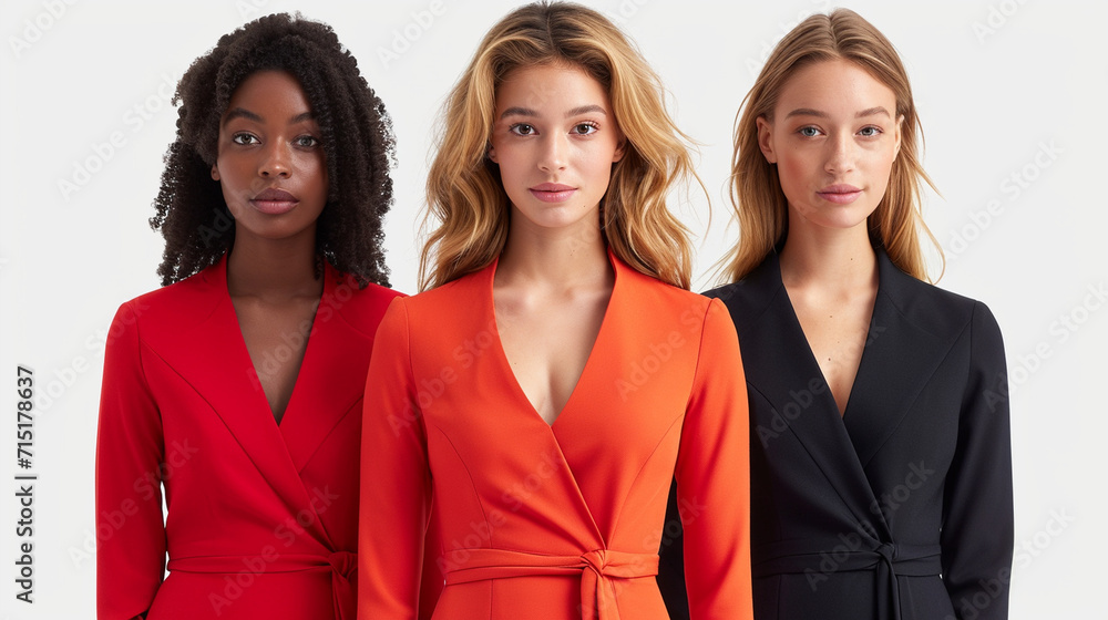 Embrace the modern executive look with a stylish wrap dress, combining ...