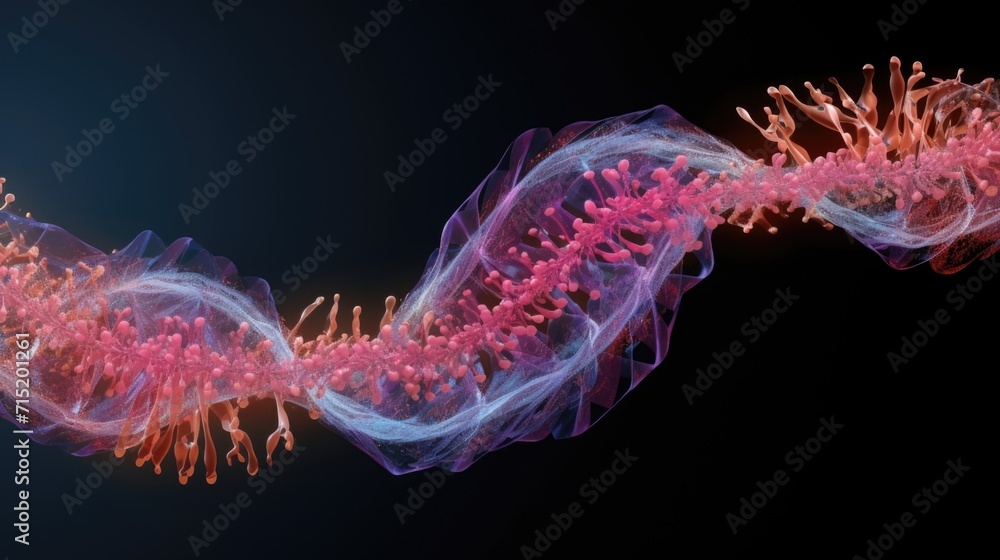 Stock-Illustration „A computergenerated illustration of a mutated gene ...
