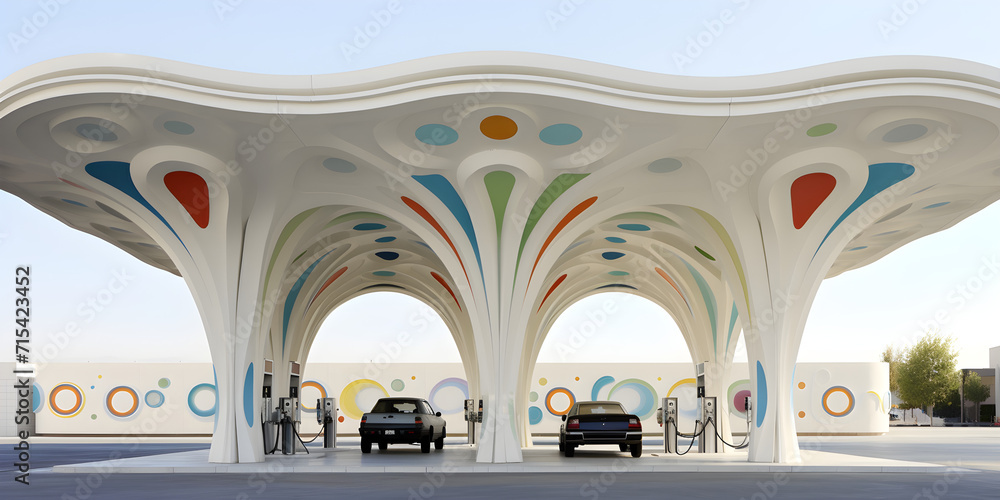 Charging station design ideas for energy-saving electric vehicles ...