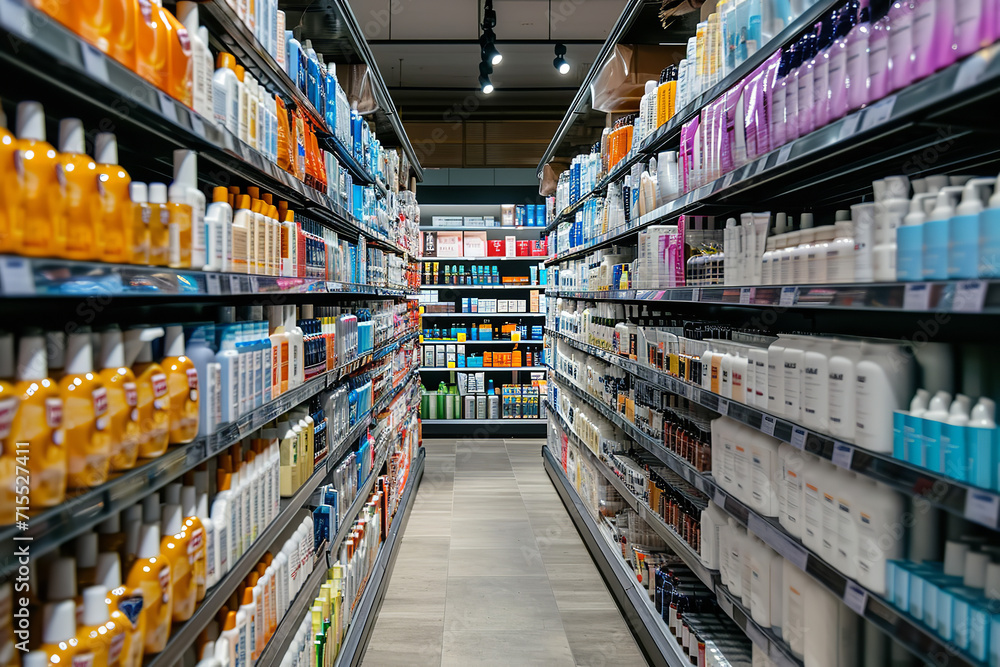 The health and beauty aisle in a supermarket - offering a range of ...