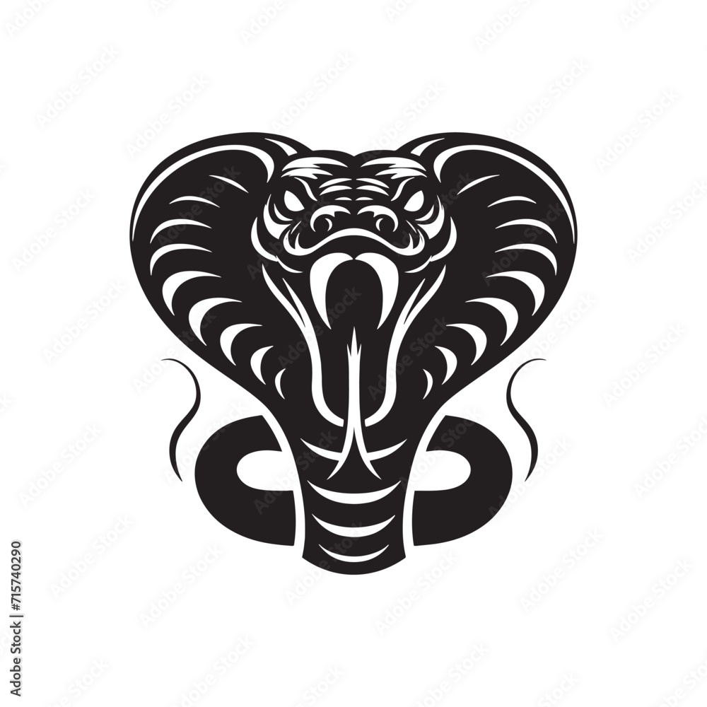 Enigmatic Embrace: Snake Face Silhouette Series Capturing the Enigmatic ...