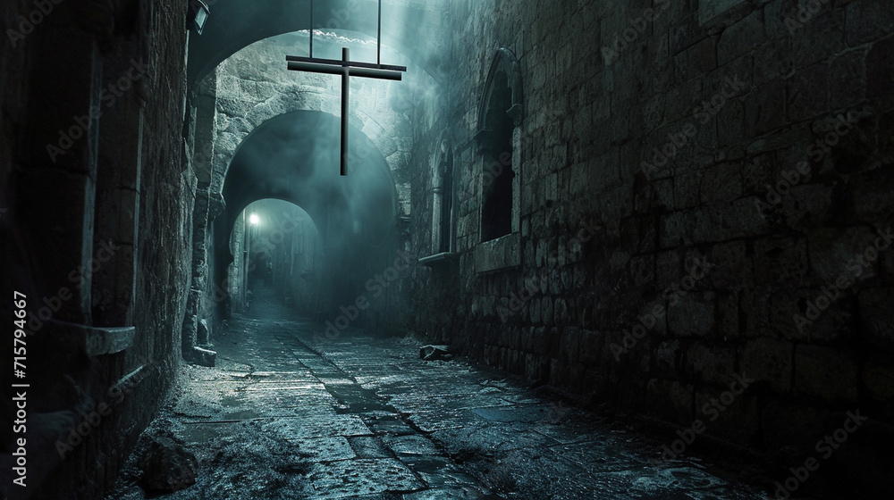 Stock-Illustration „A hauntingly beautiful depiction of the Via ...