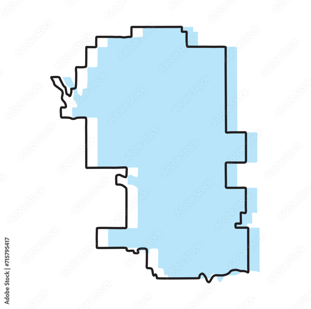 Image vectorielle Stock calgary map, calgary vector, calgary outline ...