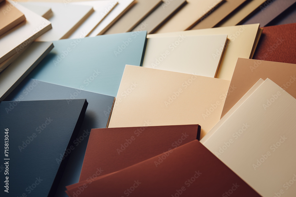 Diagonal composition of paper sheets with geometric patterns in various ...