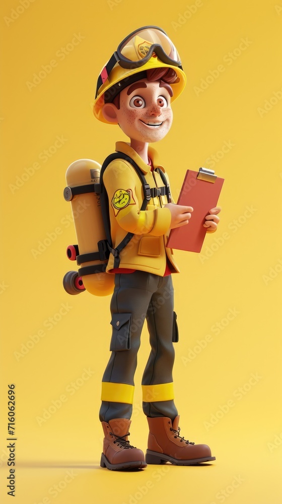 Cartoon digital avatars of Sparky Heroes Ready to save the day and ...