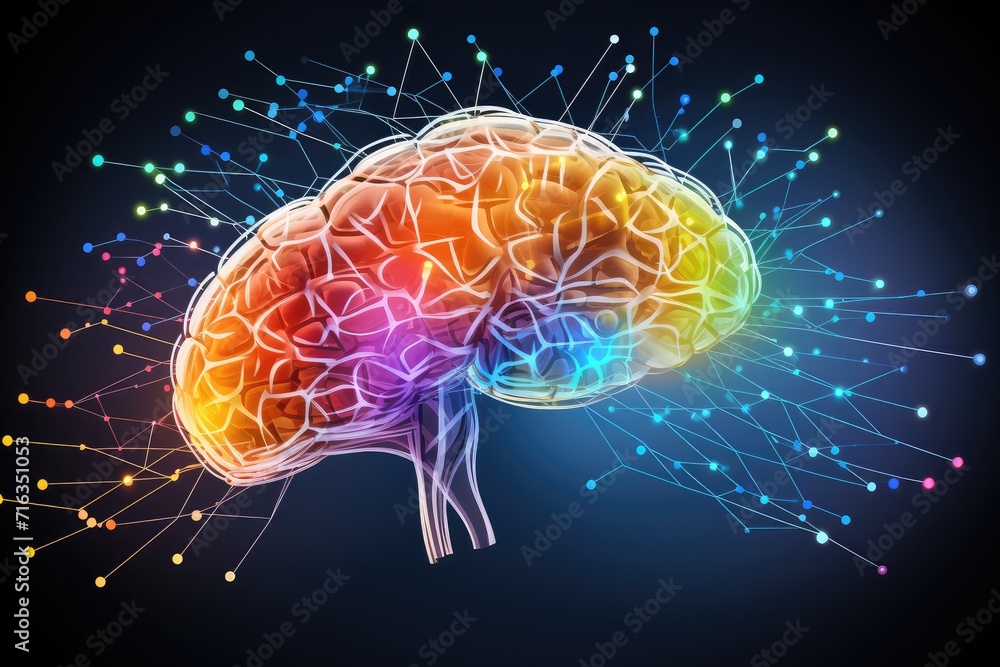 Human Mind Brain neurons Neuroplasticity transmit signals via axons ...