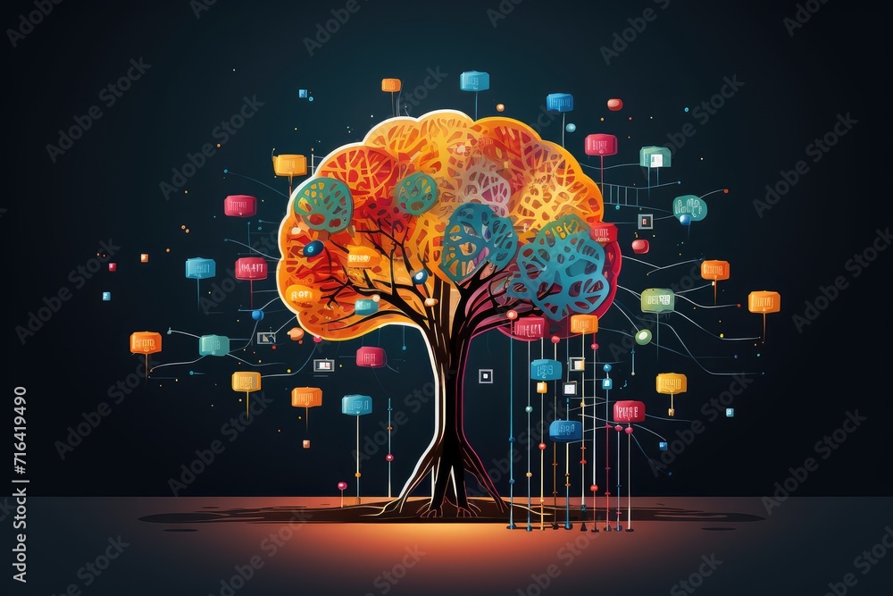 Aging brain complex puzzle - mind game ingenious synapses pathways. Wit ...