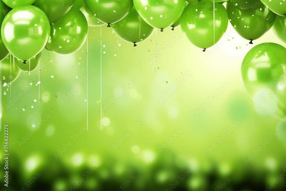 Peridot chrysolite color balloons background, birthday, celebration ...