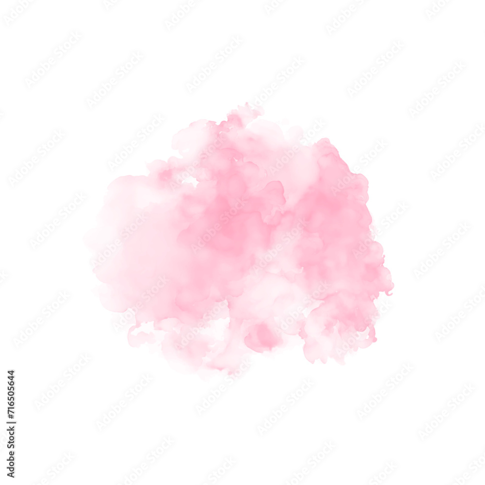 Abstract pink watercolor water splash on a white background. Vector ...