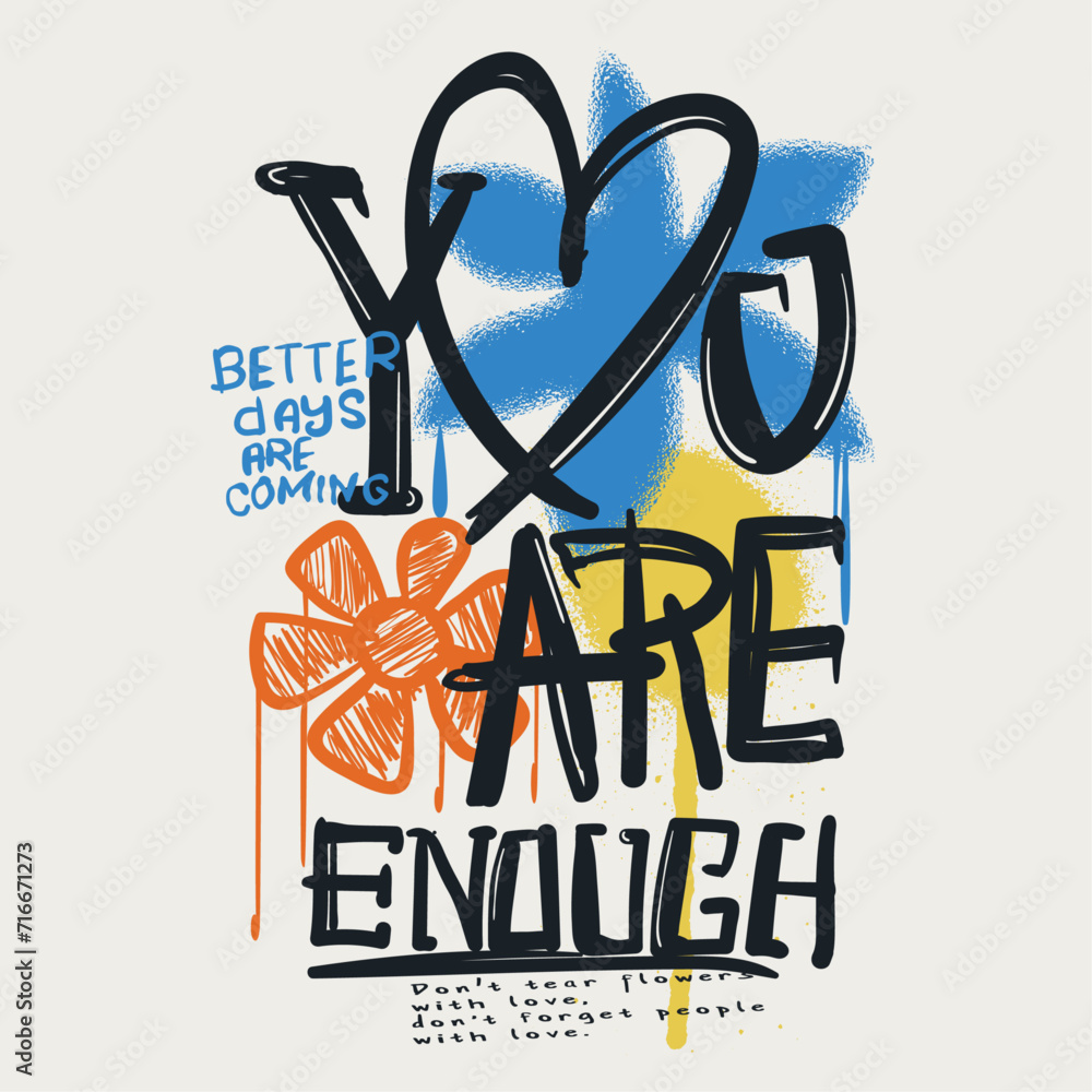 Graffiti Typography text print, Groovy art graffiti style. Retro wave ...