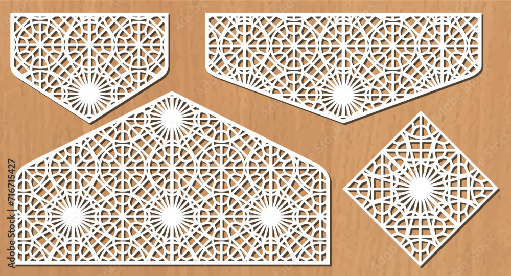 Image vectorielle Stock Set vector arches, eps,arch design for laser ...