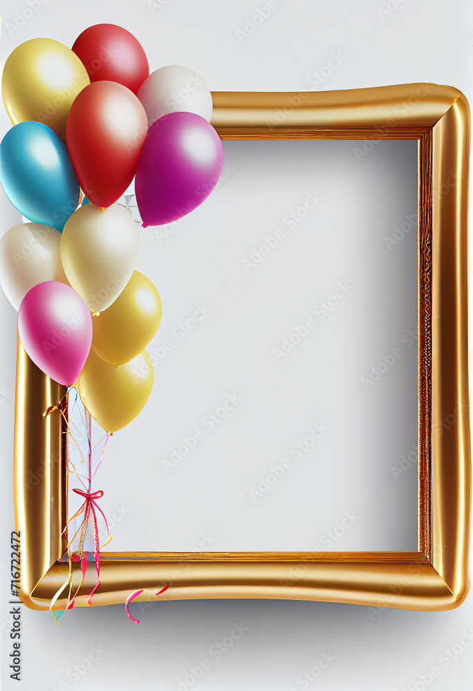 Happy Birthday Frame Background Stock Illustration | Adobe Stock