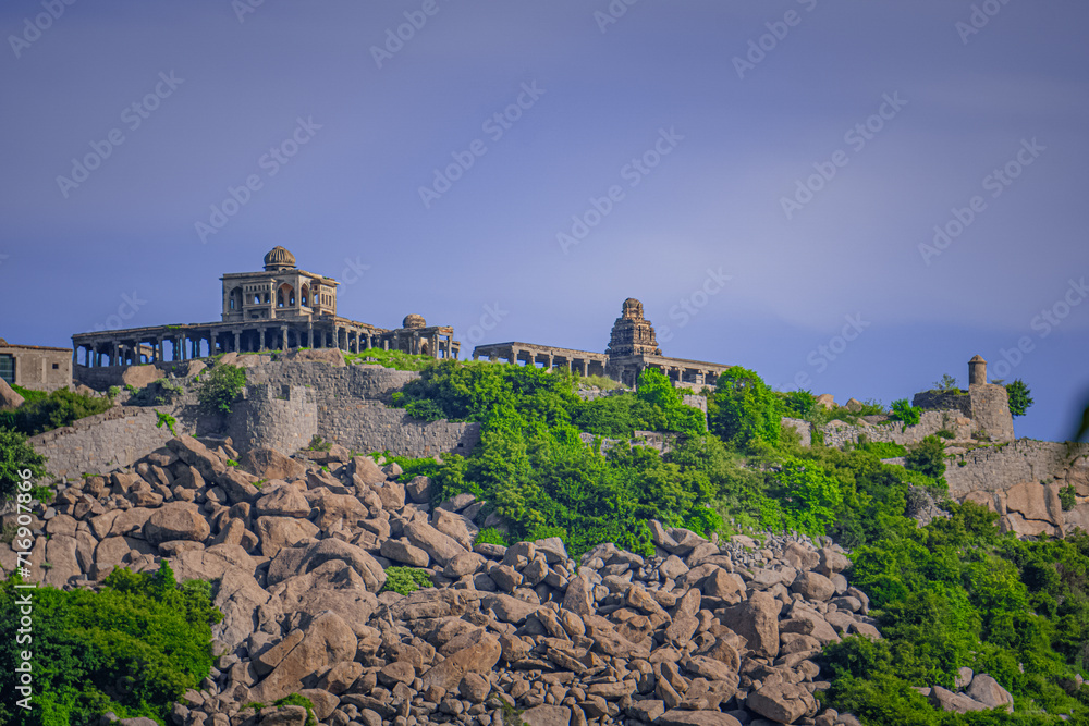 Gingee Fort or Senji Fort in Tamil Nadu, India. It lies in Villupuram ...